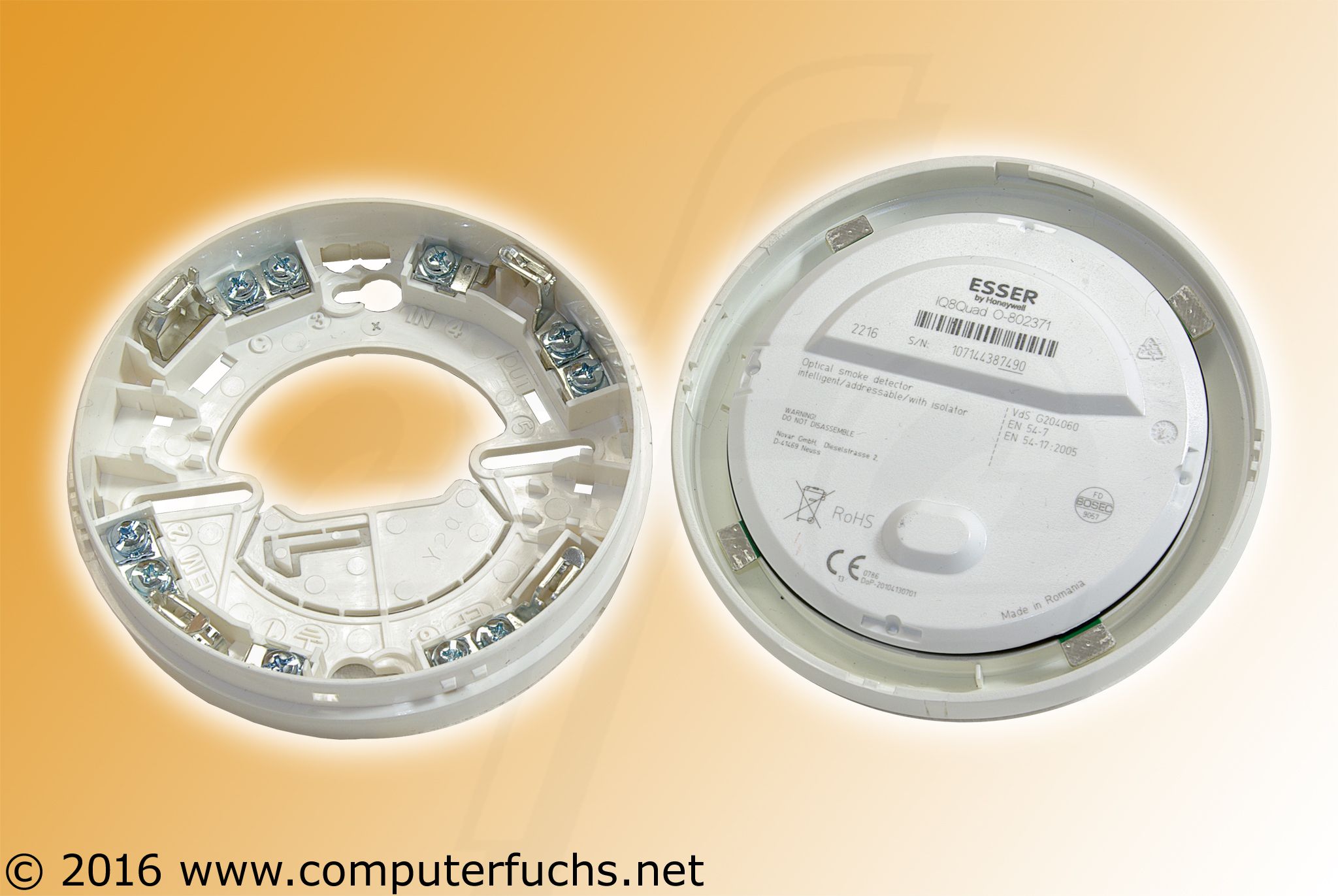 Esser Optical Smoke detector IQ8Quad O-802371 VDS G204060 incl ...